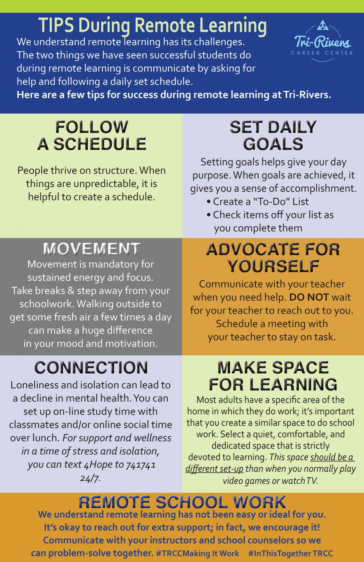 Tips During Remote Learning - Tri-Rivers Career Center & Center for ...