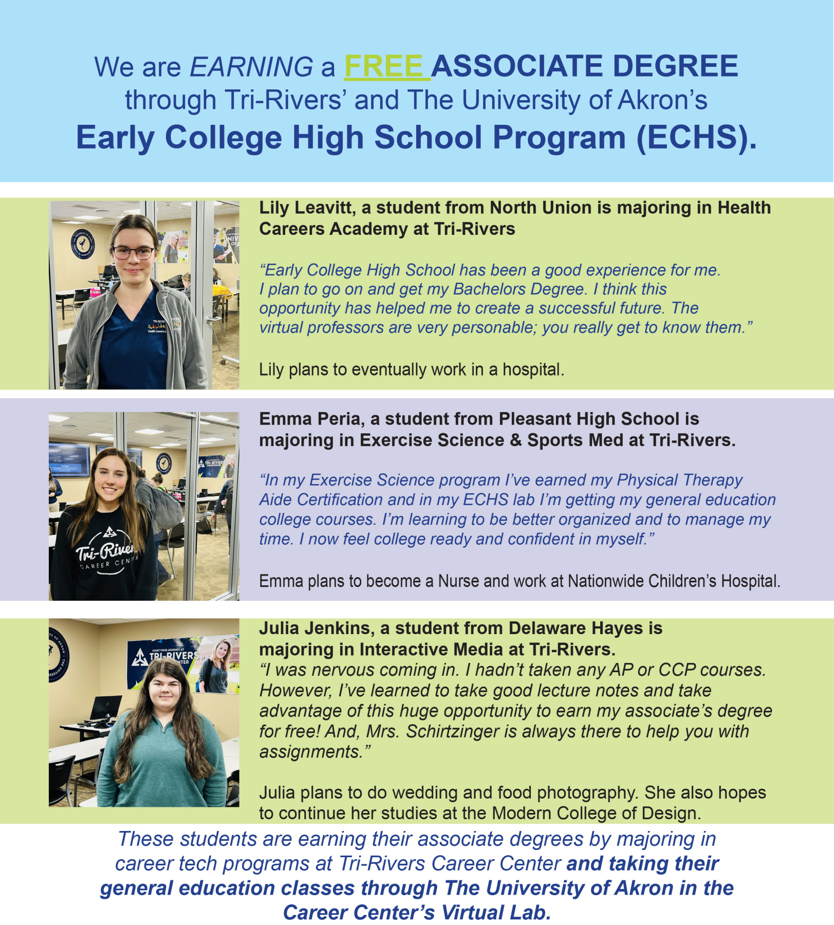 Early College High School (with University of Akron) - Tri-Rivers ...